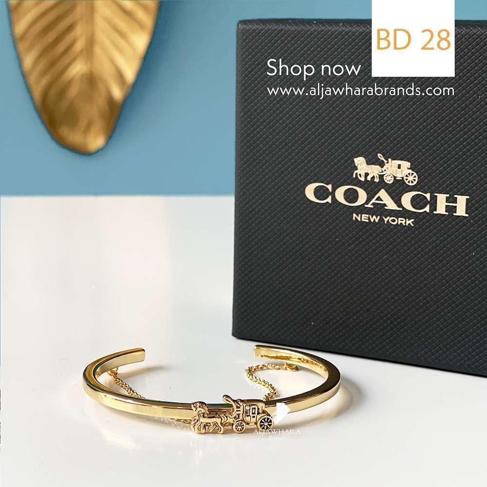 Coach open bracelet / gold – Aljawhara brands