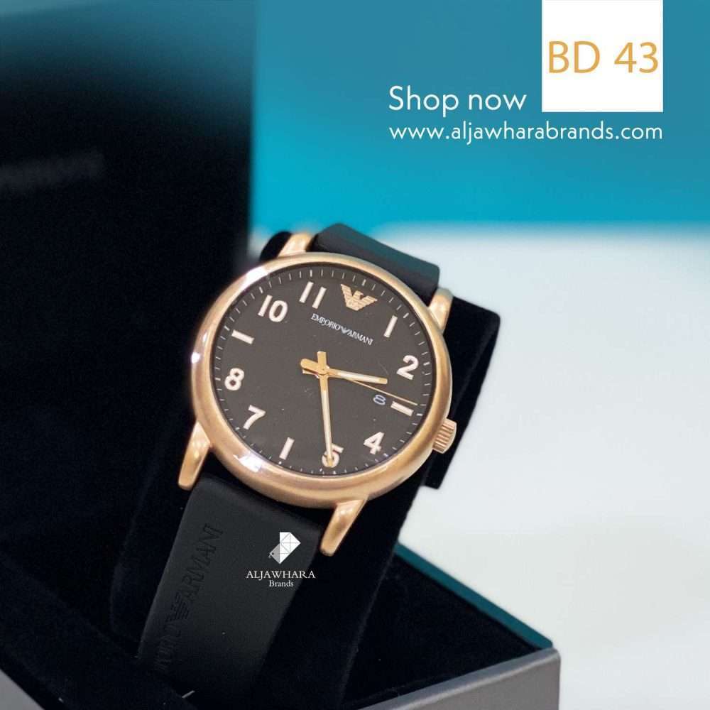 Emporio armani rubber watch / black – Aljawhara brands
