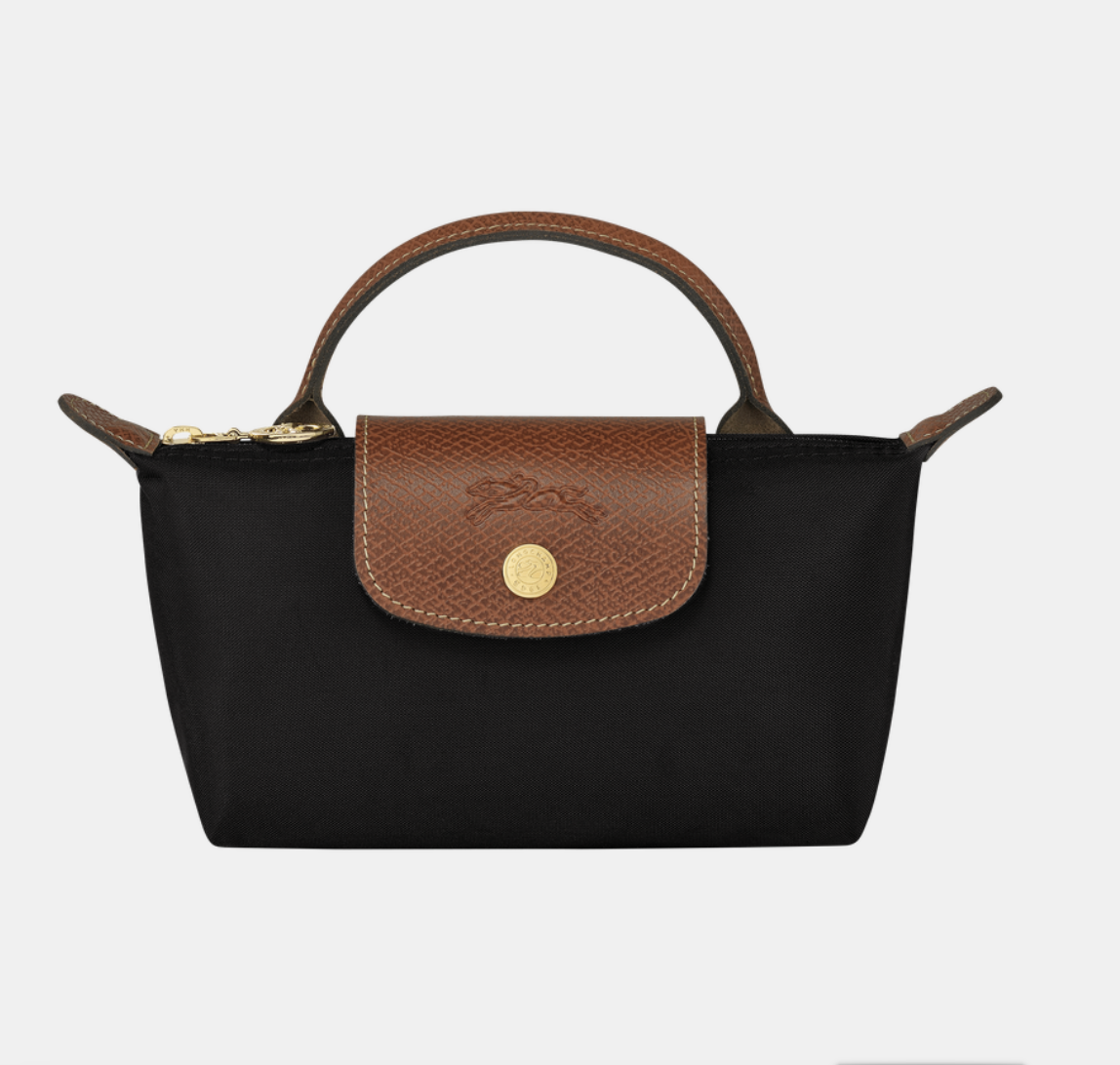 LONGCHAMP LE PLIAGE ORIGINAL POUCH WITH HANDLE / black – Aljawhara brands