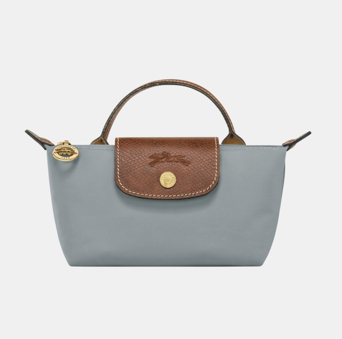 LONGCHAMP LE PLIAGE ORIGINAL POUCH WITH HANDLE / steel – Aljawhara brands