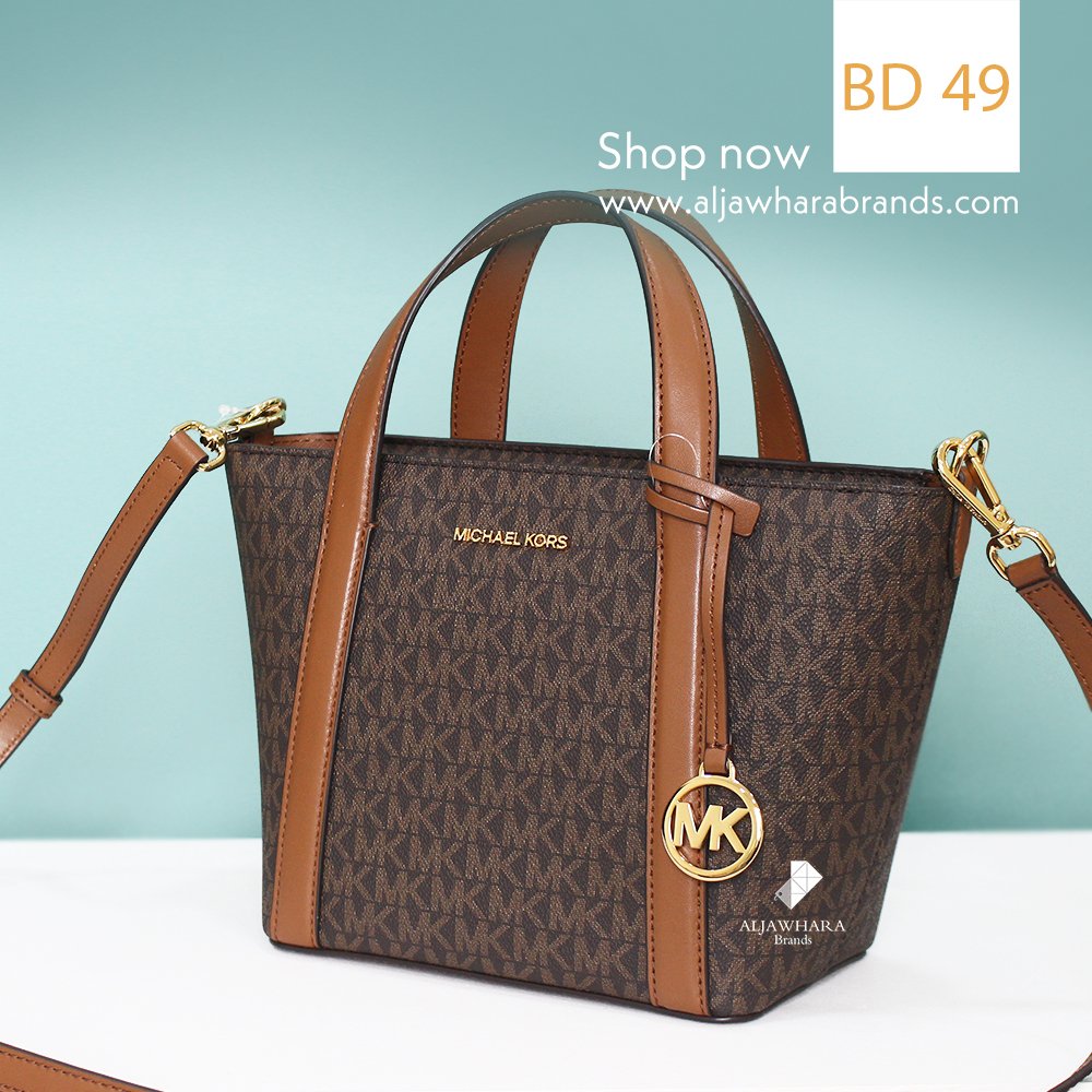 Michael kors Pratt Small Signature Logo Tote Bag/ brown – Aljawhara brands